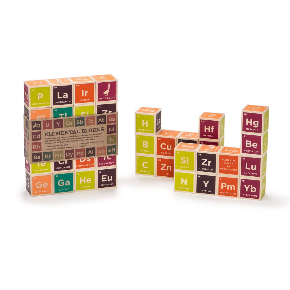 Uncle Goose Periodic Table Blocks - Made in The USA