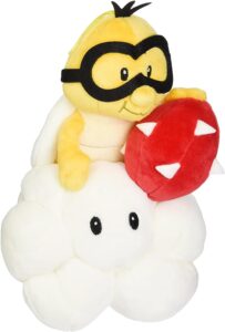 little buddy super mario all star collection 1448 lakitu/jugemu stuffed plush, multicolor, 9 inches