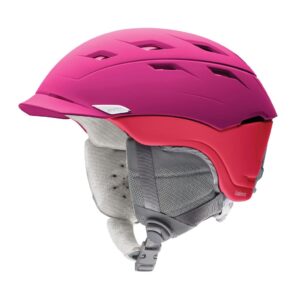 smith optics valence adult ski snowmobile helmet - matte fuchsia magenta / large