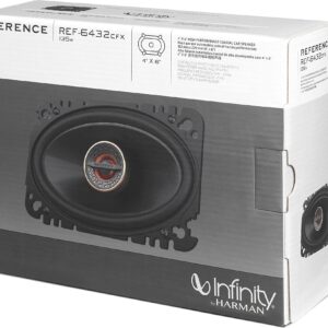 Infinity REF-6422cfx 135W Reference Series Coaxial Car Speaker with Edge-Driven, Textile Tweeters, 4x6