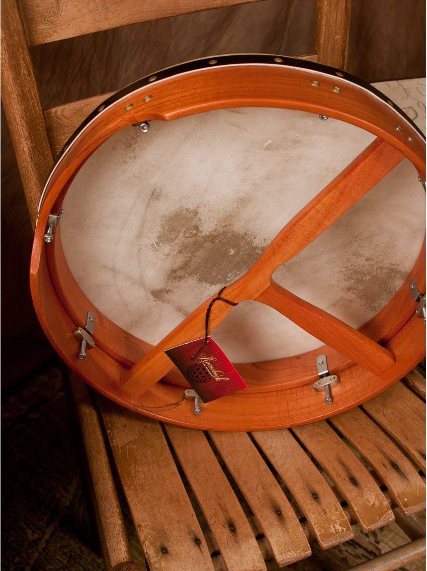 16" Red Cedar Bodhran Drum - T-bar