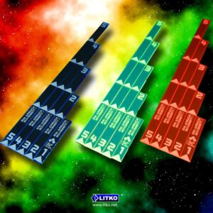 LITKO Armada Multi Range Movement Ruler Set | Compatible with Star Wars: Armada | 5 Pack (Fluorescent Green)