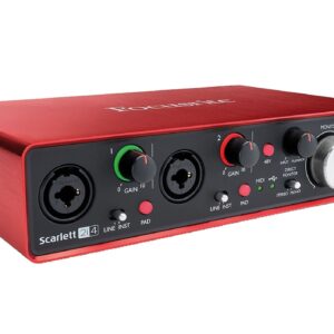 Focusrite Scarlett 2i4 (2nd Gen) USB Audio Interface with Pro Tools | First