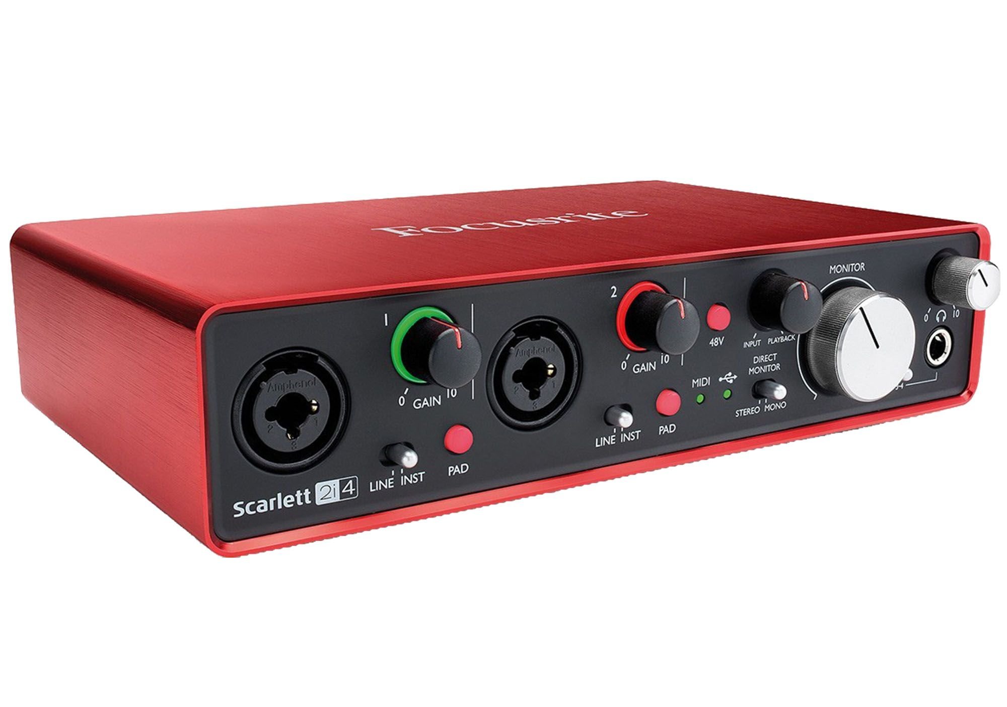 Focusrite Scarlett 2i4 (2nd Gen) USB Audio Interface with Pro Tools | First