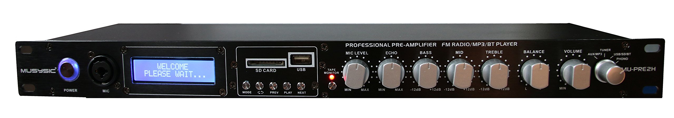 MUSYSIC MU-PRE2H Professional Audio Sound Processor Pre-Amp