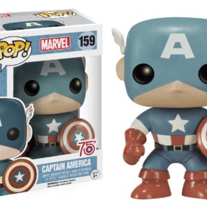 Funko POP Marvel: Captain America Sepia Tone 75th Anniversary Action Figure (Amazon Exclusive)