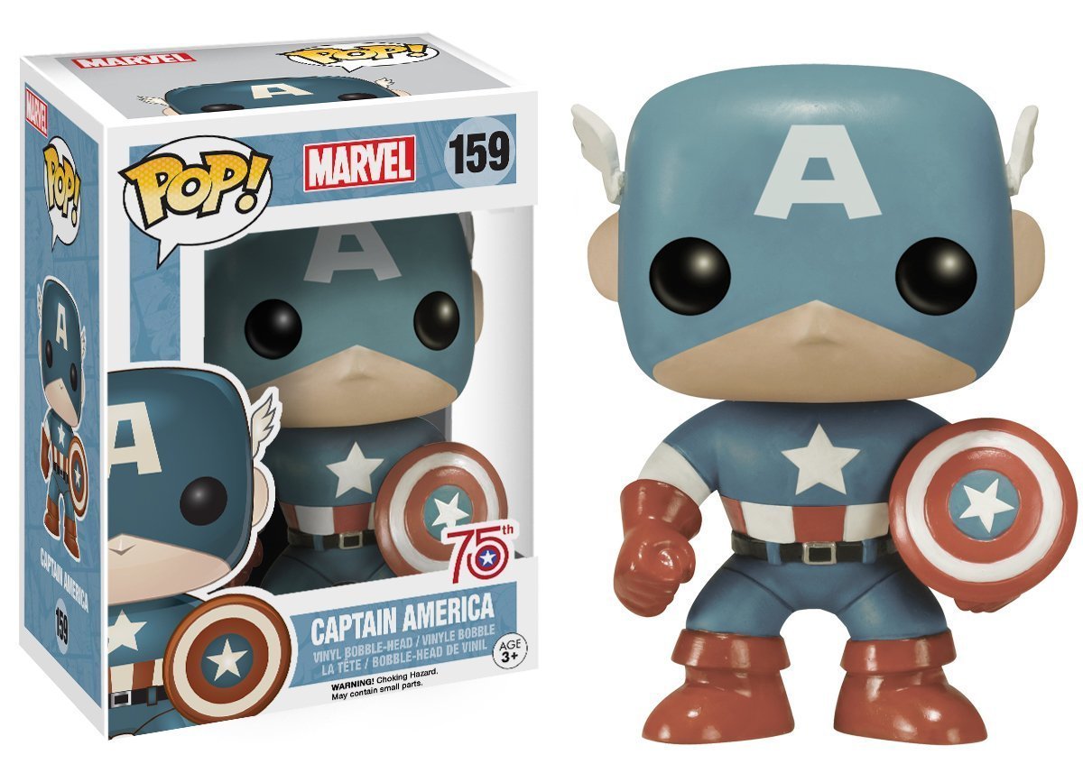 Funko POP Marvel: Captain America Sepia Tone 75th Anniversary Action Figure (Amazon Exclusive)