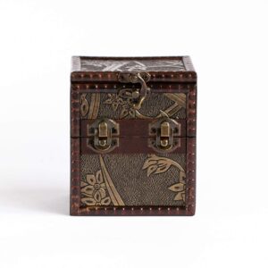 KakapopoTCG Elven Vault (Growth) Wood Deck and Counter Box Protector Sleeve Storage Trading Cards TCG MTG Magic FaB YGO EDH Commander Box FaB TCG PTCG Dice Box DnD Spell Box