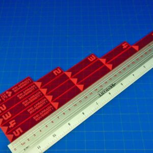 LITKO Armada Multi Range Movement Ruler Set | Compatible with Star Wars: Armada | 5 Pack (Fluorescent Pink)