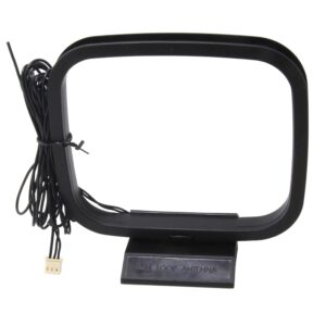 hifi am/fm loop antenna with mini connector for sony sharp audio receiver systems