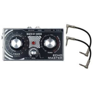 death by audio echo master vocal delay pedal w/ 2 patch cables