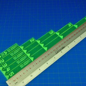 LITKO Armada Multi Range Movement Ruler Set | Compatible with Star Wars: Armada | 5 Pack (Fluorescent Green)