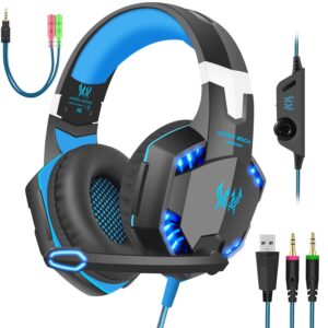 envel gaming headset with mic over-ear headphones