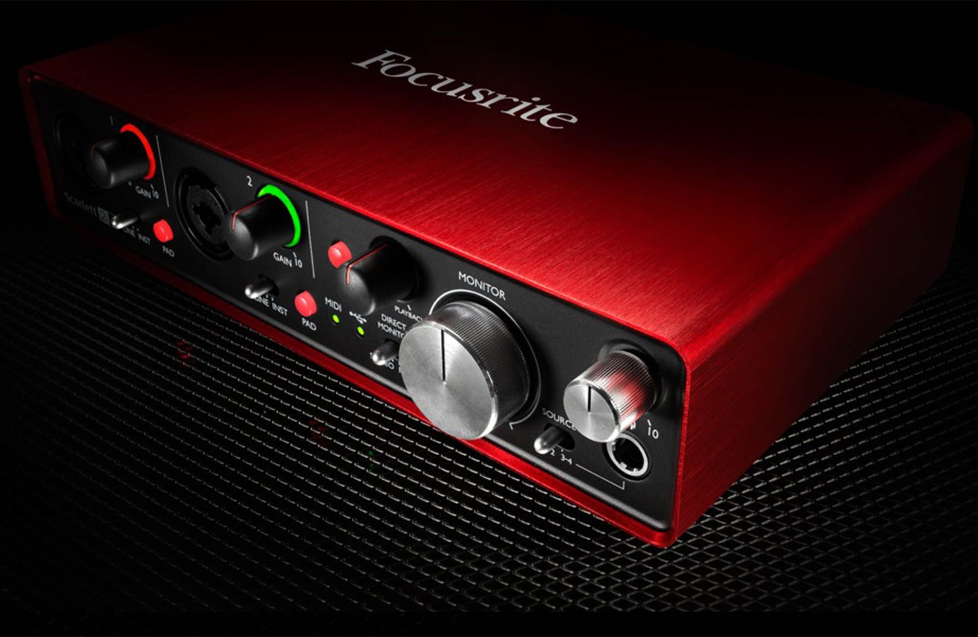 Focusrite Scarlett 2i4 (2nd Gen) USB Audio Interface with Pro Tools | First