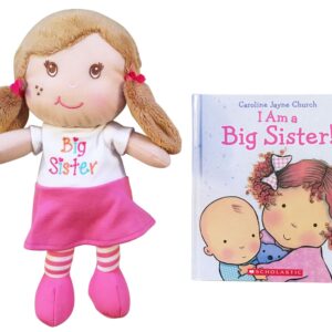 MartLoop I Am a Big Sister Doll and Book Bundle