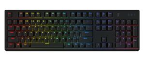 tesoro gram spectrum low profile g11sfl blue mechanical switch single individual per key full color rgb led backlit illuminated mechanical black gaming keyboard ts-g11sfl b (bl)