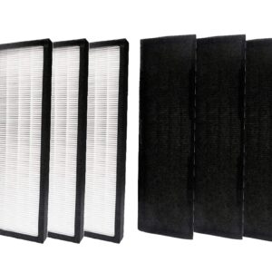 Nispira True HEPA Filter Replacement For GermGuardian FLT5000 Air Purifier AC5000, AC5000e, AC5250pt, AC5350b, AC5350bca, AC5350w, AC5300b, CDAP5500, BXAP040, BXAP250 Idylis IAP GG 125, 3 Packs