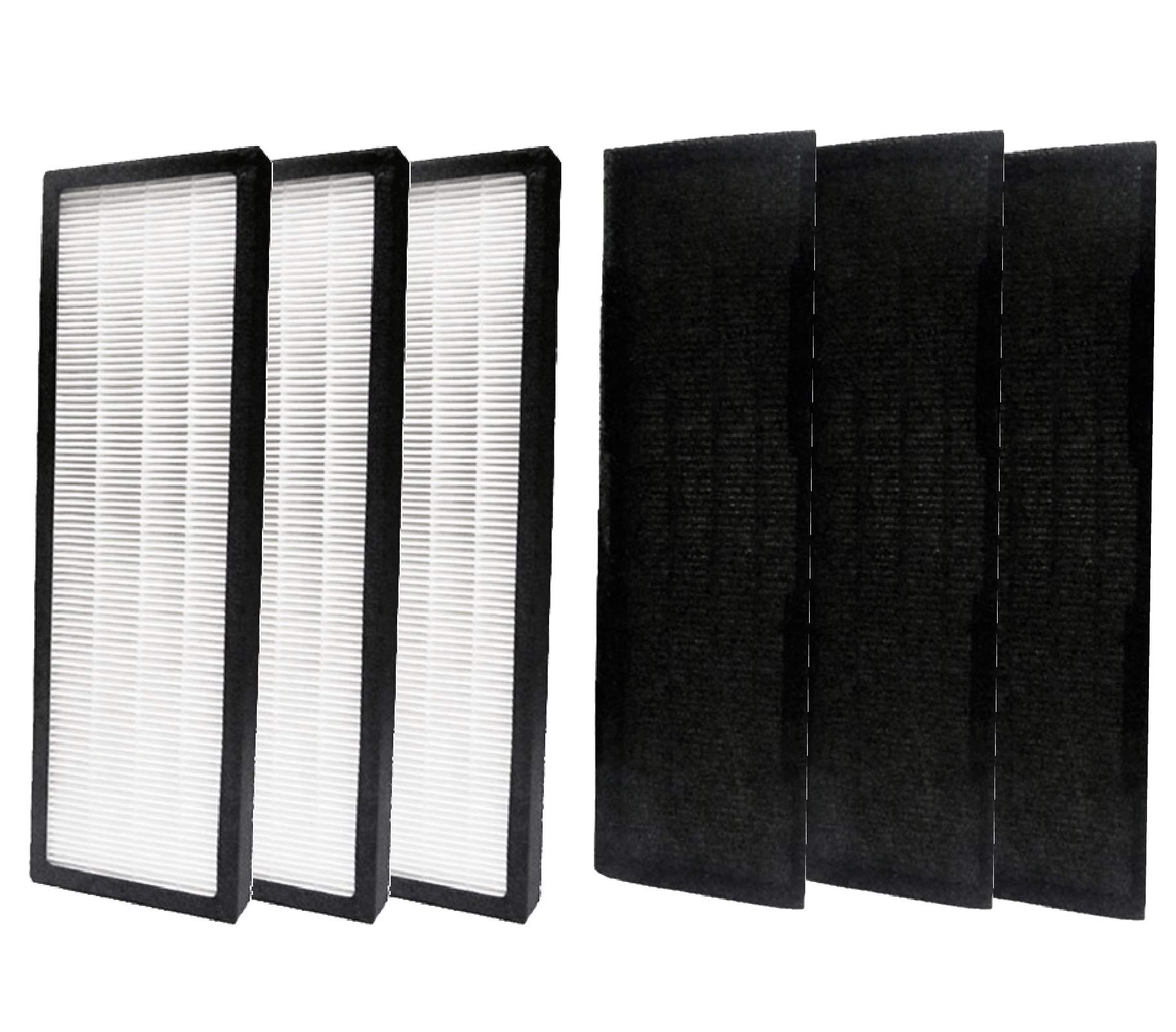 Nispira True HEPA Filter Replacement For GermGuardian FLT5000 Air Purifier AC5000, AC5000e, AC5250pt, AC5350b, AC5350bca, AC5350w, AC5300b, CDAP5500, BXAP040, BXAP250 Idylis IAP GG 125, 3 Packs