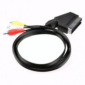 gam3gear rgb scart to rca composite av cable for nintendo entertainment system nes