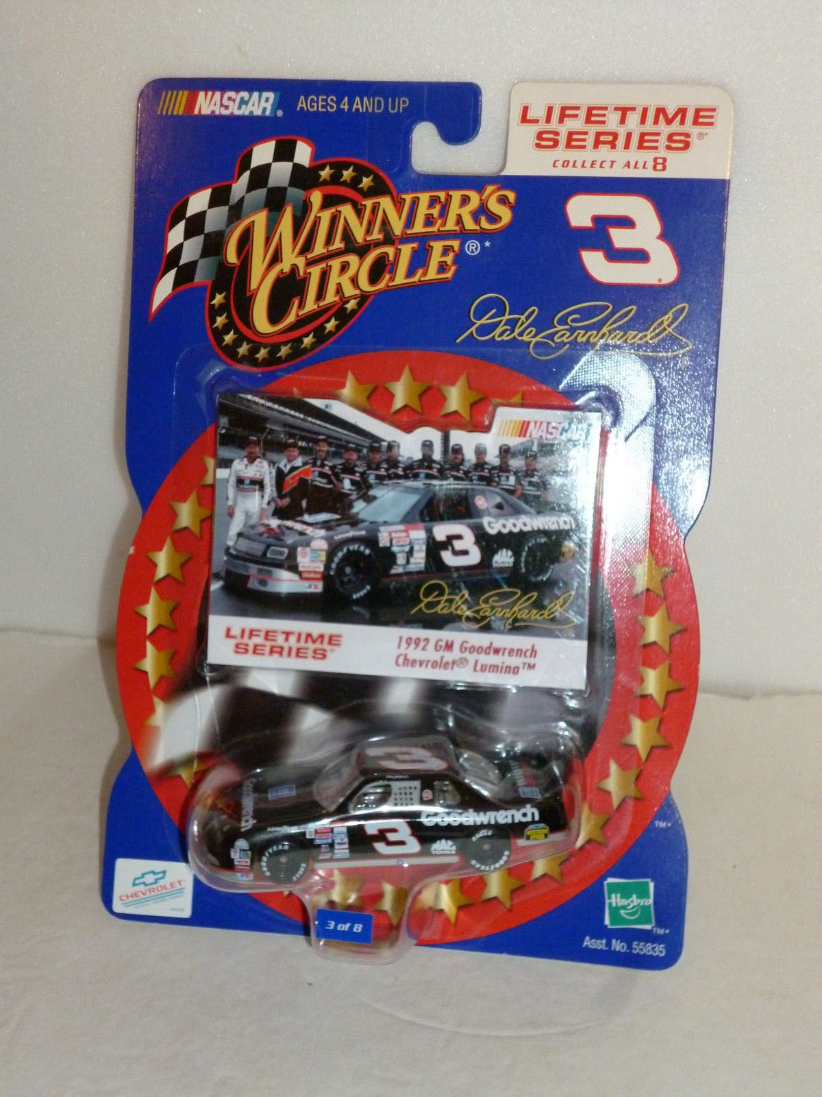 NASCAR 1992 Brickyard 400 Test Dale Earnhardt GM Goodwrench Lumina 1/64 Scale Diecast with Bonus Photo Insert from Brickyard Indianapolis Lifetime Series Edition #3 of 8