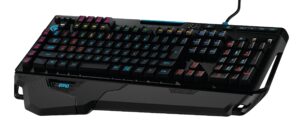 logitech g910 orion spark rgb illumination mechanical gaming keyboard – 9 programmable buttons, dedicated media controls with arx control app - black (renewed)