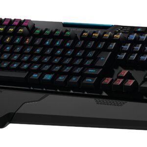 Logitech G910 Orion Spark RGB Illumination Mechanical Gaming Keyboard – 9 Programmable Buttons, Dedicated Media Controls with ARX Control App - Black (Renewed)