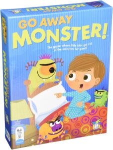 gamewright go away monster board game multi-colored, 5"