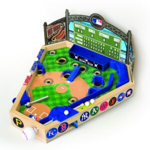 merchant ambassador mlb wooden pinball baseball game 14 x 12 x 8 inches