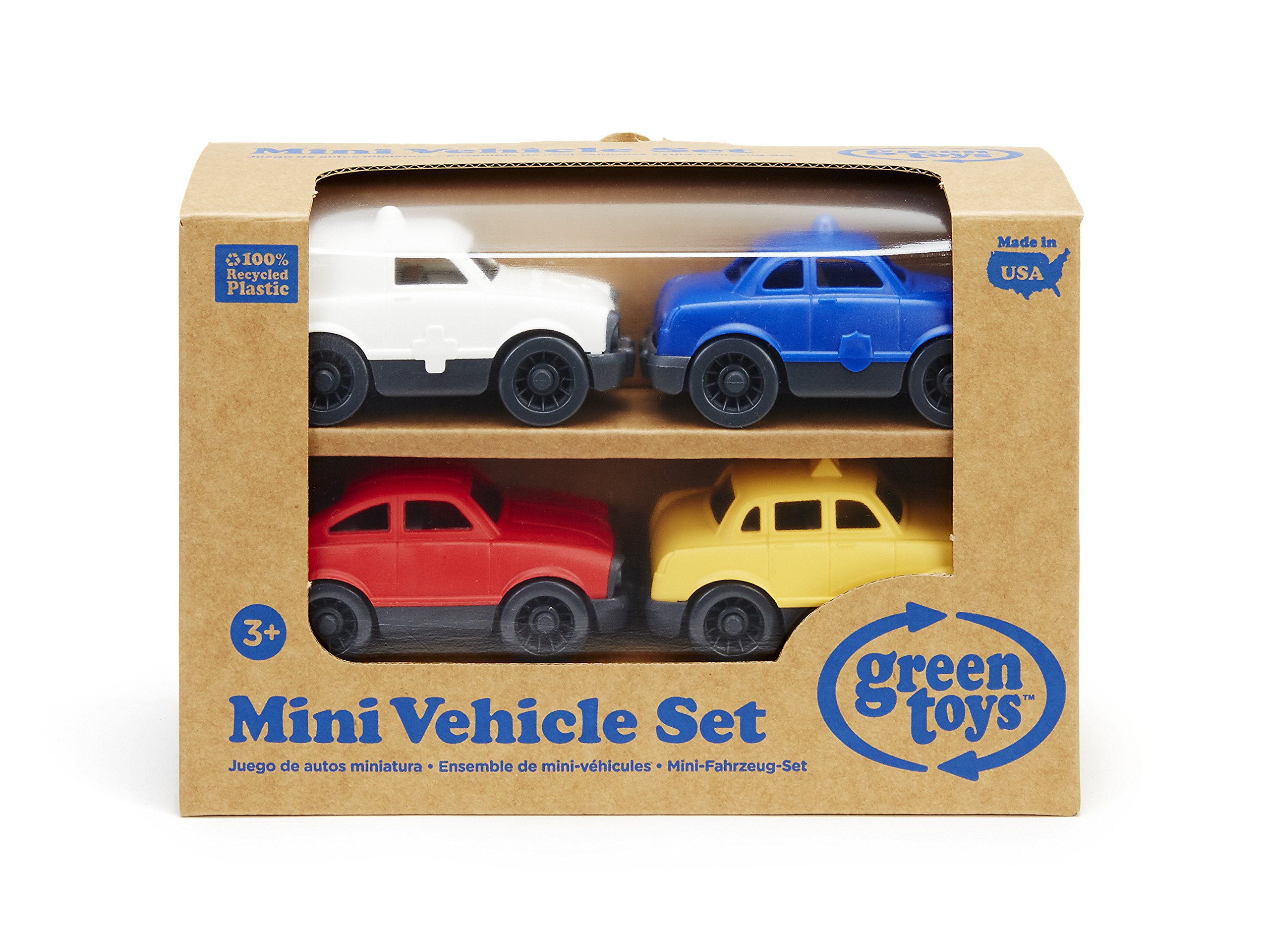 Green Toys Mini Vehicle, 4-Pack