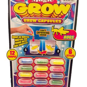 JA-RU Universal Specialties, Magic Grow Capsules 6 Pack, 72 Capsules Sea Creatures, Dinosaur, Animal Farm Toys. Water Growing Toys for Kids. Animal Party Favors Fidget Toy.305-6A