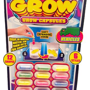 JA-RU Universal Specialties, Magic Grow Capsules 6 Pack, 72 Capsules Sea Creatures, Dinosaur, Animal Farm Toys. Water Growing Toys for Kids. Animal Party Favors Fidget Toy.305-6A