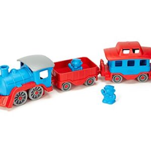 Green Toys Train & Storybook Set - Pretend Play, Motor Skills, Reading, Kids Toy Vehicle Gift Set. No BPA, phthalates, PVC. Dishwasher Safe, Recycled Materials, Made in USA.