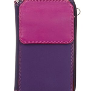 mywalit Multi-Color Purse With Shoulder Strap | 16 Cards, Phone & Coin Pockets