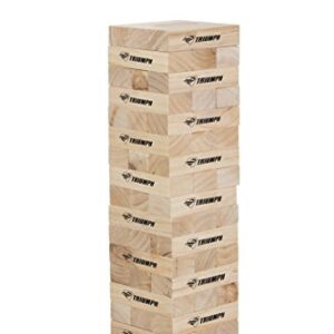 Triumph Sports Triumph Large Tumble Tower - Includes 54 Wood Tumble Blocks and Carry Case