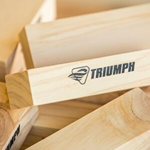 Triumph Sports Triumph Large Tumble Tower - Includes 54 Wood Tumble Blocks and Carry Case