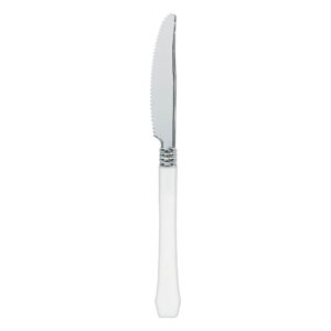 amscan classic choice premium cutlery knives, pack of 20, white