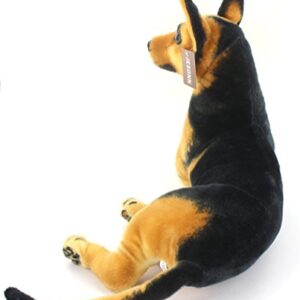 Jesonn Realistic Stuffed Animals German Dog Shepherd Plush Toys (18.9 Inch)