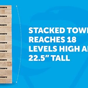 Triumph Sports Triumph Large Tumble Tower - Includes 54 Wood Tumble Blocks and Carry Case