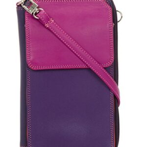 mywalit Multi-Color Purse With Shoulder Strap | 16 Cards, Phone & Coin Pockets