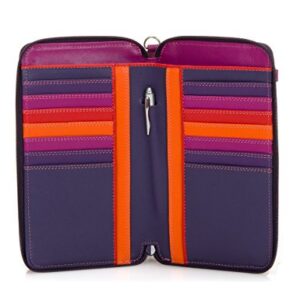 mywalit Multi-Color Purse With Shoulder Strap | 16 Cards, Phone & Coin Pockets