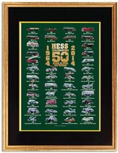 hess toy truck 50th anniversary poster