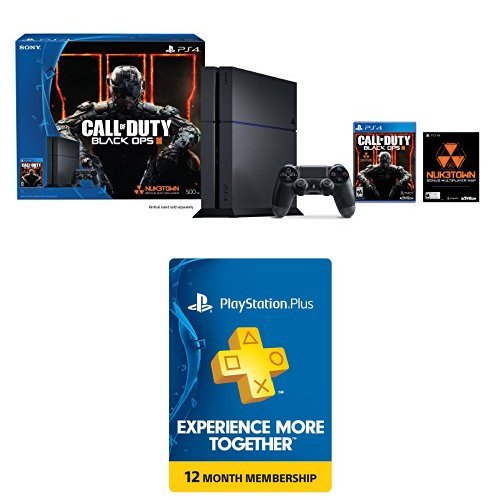 PlayStation 4 500GB Console - Call of Duty Black Ops III Bundle with 1-Year PlayStation Plus Membership