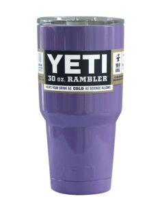 yeti rambler tumbler, stainless steel, powder-coated, custom colors (lilac) (30 ounce)