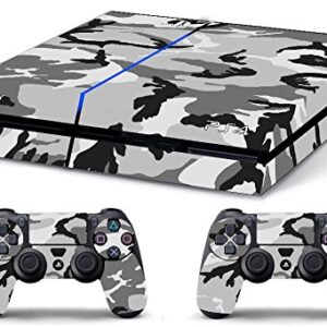 Skin Ps4 Old - CAMOUFLAGE SNOW - limited edition DECAL COVER ADESIVA Playstation 4 Slim SONY BUNDLE