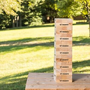 Triumph Sports Triumph Large Tumble Tower - Includes 54 Wood Tumble Blocks and Carry Case