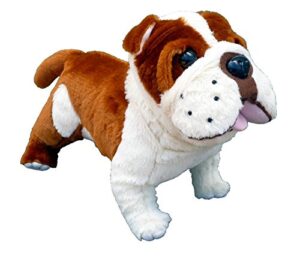 adore 14" buddy the bulldog plush stuffed animal toy with farting sound