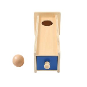 LEADER JOY Montessori Materials Object Permanence Box for Toddlers (Object Permanence Box w/Drawer)