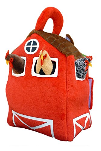 Adore 12" Hen House Chicken Coop Plush Stuffed Animal Playset