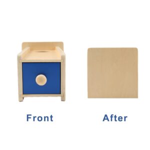 LEADER JOY Montessori Materials Object Permanence Box for Toddlers (Object Permanence Box w/Drawer)