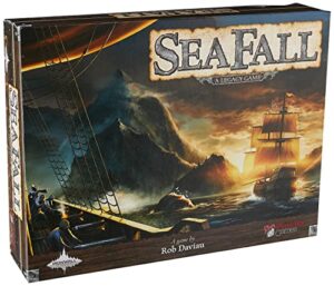 seafall board game - legacy game of exploration and adventure! strategy game for kids & adults, ages 14+, 3-5 players, 90-120 min playtime, made by plaid hat games